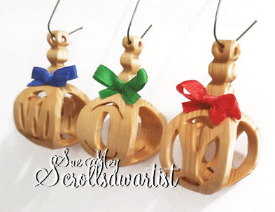 Compound cut letter ornaments #2 - Scroll Saw Artist