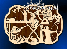 Hunting plaque - Scroll Saw Artist