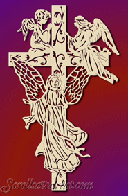 Angels cross - Scroll Saw Artist