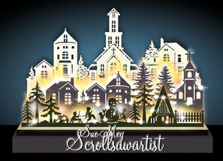 Layered village scene