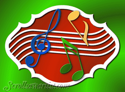 Music notes plaque - Scroll Saw Artist