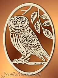 Elf owl - Scroll Saw Artist