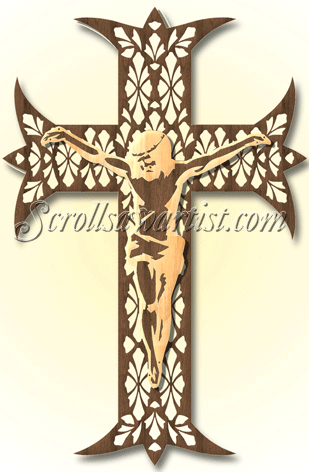 Crucifix #2 - Scroll Saw Artist