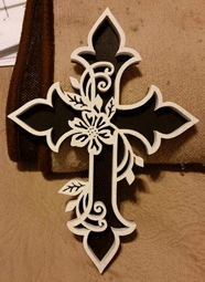 Pointy cross - Scroll Saw Artist