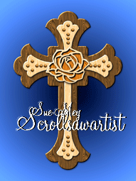 Layered Rose center cross