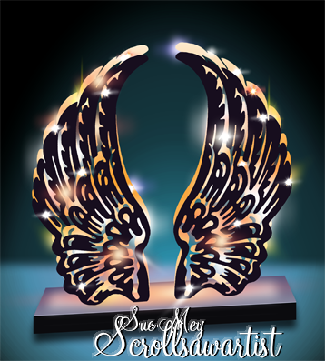 Lighted angel wings - Scroll Saw Artist