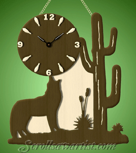 Howling wolf on base