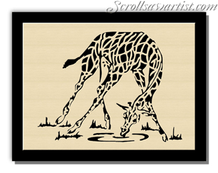 Africa Giraffe - Scroll Saw Artist