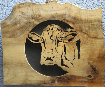 Cow head - Scroll Saw Artist