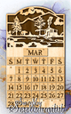 Large perpetual calendar #3 - Scroll Saw Artist