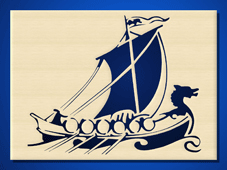 Viking ship - Scroll Saw Artist