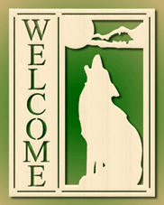 Wolf welcome - Scroll Saw Artist