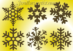 Snowflake ornaments - Scroll Saw Artist