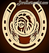Horseshoe - Native American - Scroll Saw Artist