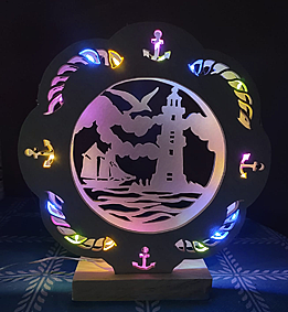 Lighted lighthouse - Scroll Saw Artist