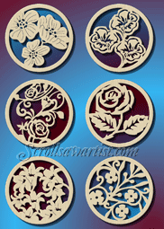 Flowers shelf - Scroll Saw Artist