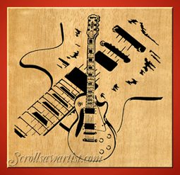Electric guitar - Scroll Saw Artist