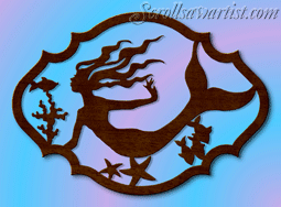 Swimming mermaid - Scroll Saw Artist