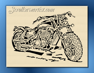 Custom Motorcycle - Scroll Saw Artist