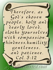 Bible verse scroll Col. 3 :12 - Scroll Saw Artist