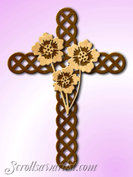Basket weave cross #1 - Scroll Saw Artist