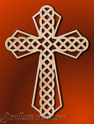 Basket weave cross #4 - Scroll Saw Artist