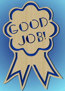 Good job! Ribbon - Scroll Saw Artist