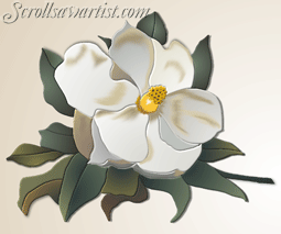 Magnolia bloom - Scroll Saw Artist