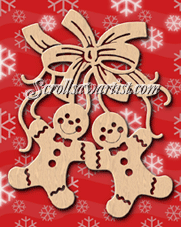Gingerbread plaque #1 - Scroll Saw Artist