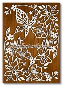 Flowers & butterfly - Scroll Saw Artist