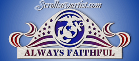 U.S. Flag - Marine Corps - Scroll Saw Artist
