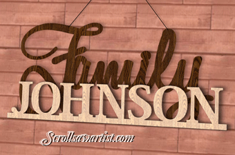 Family names - Scroll Saw Artist