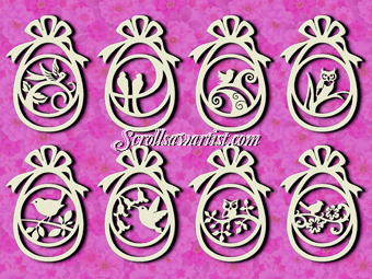 Easter bird ornaments - Scroll Saw Artist