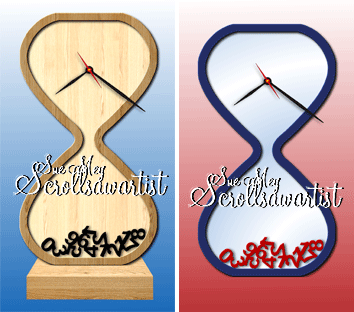 Hour glass clock