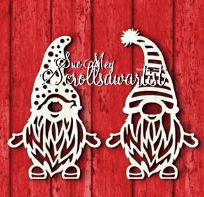 Two fretwork gnomes - Scroll Saw Artist