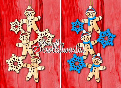 Gingerbread girl stack - Scroll Saw Artist
