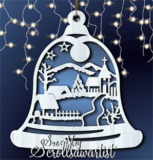 Winter scene bell #3