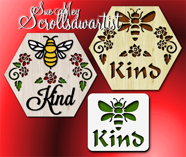 Bee kind - Scroll Saw Artist