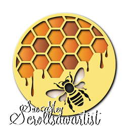 Bee and honeycomb - Scroll Saw Artist