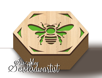 Bee box - Scroll Saw Artist
