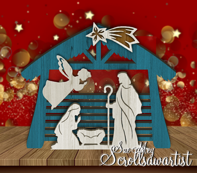 Nativity scene #2 - Scroll Saw Artist