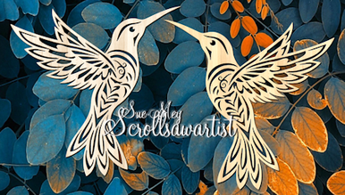 Hummingbird #3 - Scroll Saw Artist
