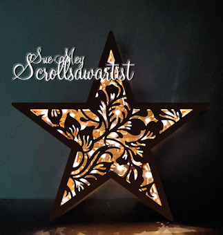Layered Star scene #4 - Scroll Saw Artist