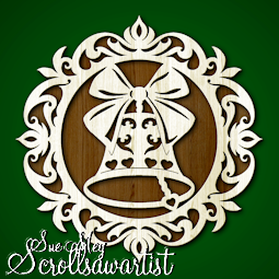 Decorative plaque with bell - Scroll Saw Artist