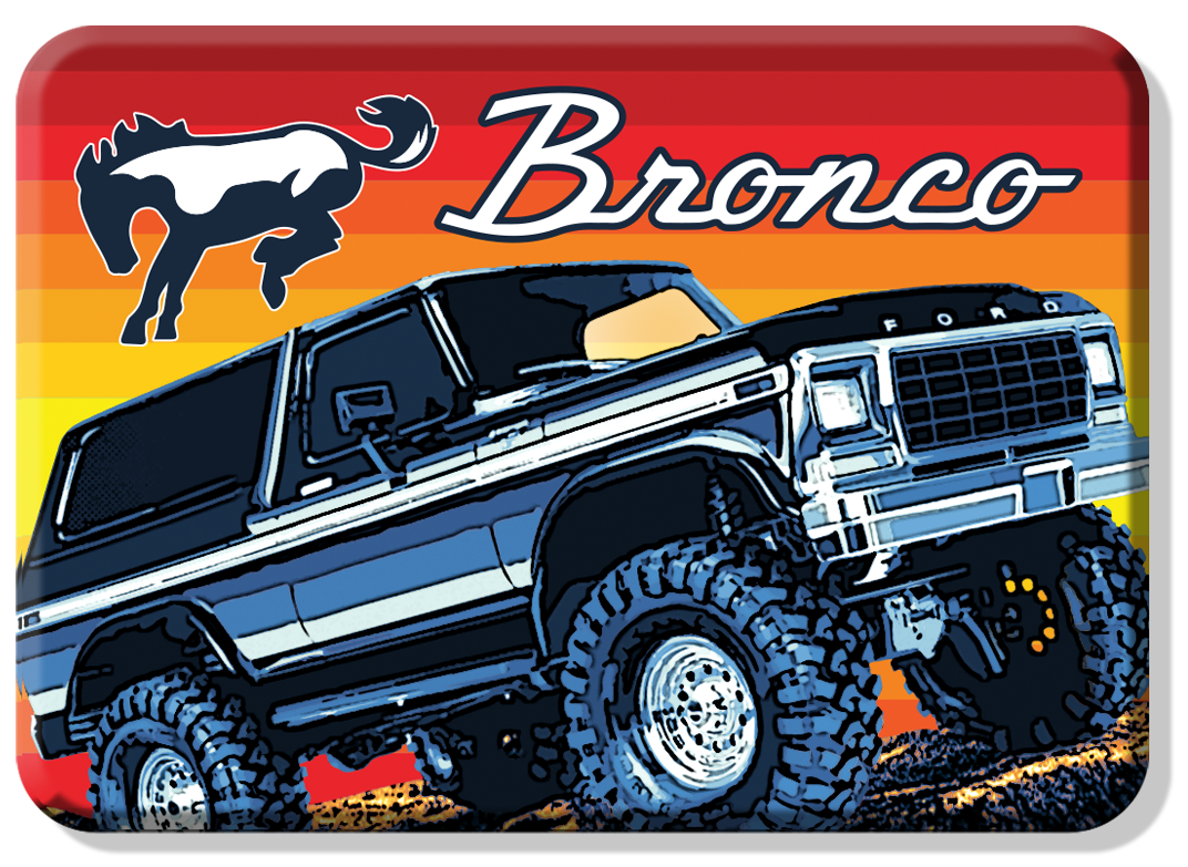 MAGNET: Bronco Retro| Desperate Enterprises Wholesale Signs