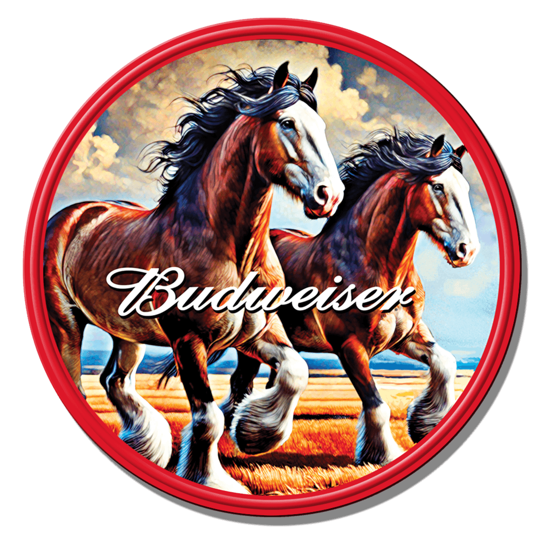 Budweiser Round Desperate Enterprises Wholesale Signs