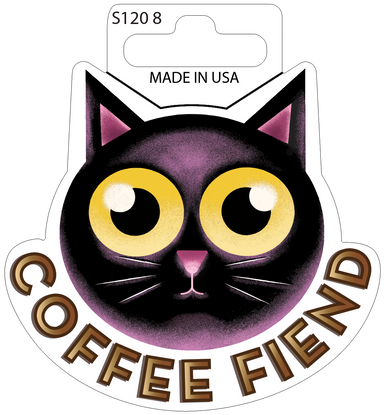 Sticker - Coffee Fiend Matte (set of 6) Desperate Enterprises