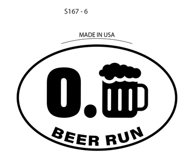 Sticker - Run Beer (Set of 6) Desperate Enterprises Wholesale