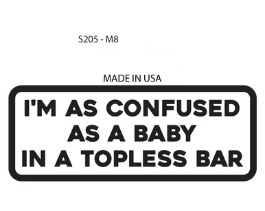 Sticker - Confused - Matte (set of 8) Desperate Enterprises