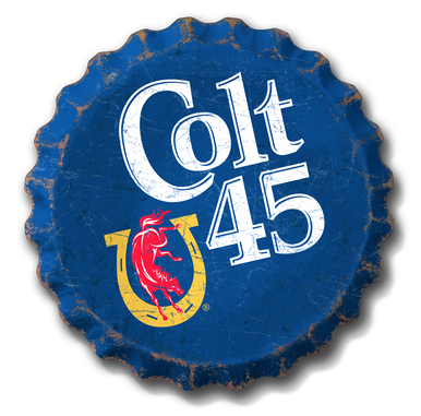 Colt 45 Bottle Cap | Wholesale Metal Signs
